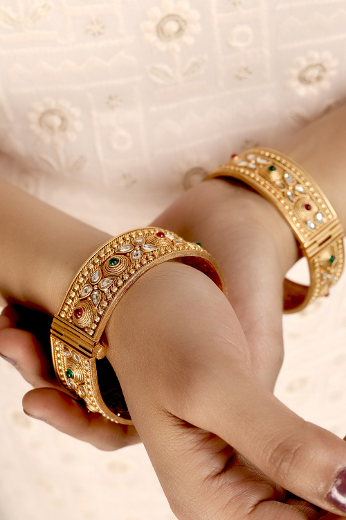 Buy Eid Gold Plated Bangles Online for Women in USA