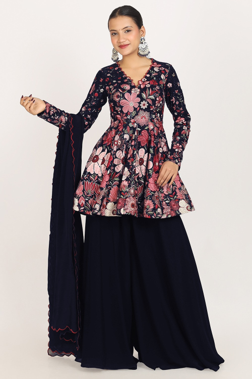 Buy Women's Plus Size Sharara Suits Online | Andaazfashion.com