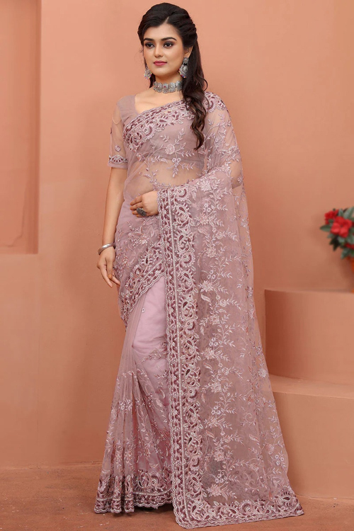 Buy Pink Saree Online - Silk, Bridal & Wedding Sarees USA
