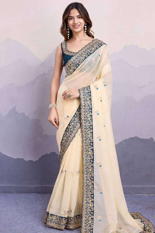 Organza Sarees: Buy Organza Sarees for Women Online in UK