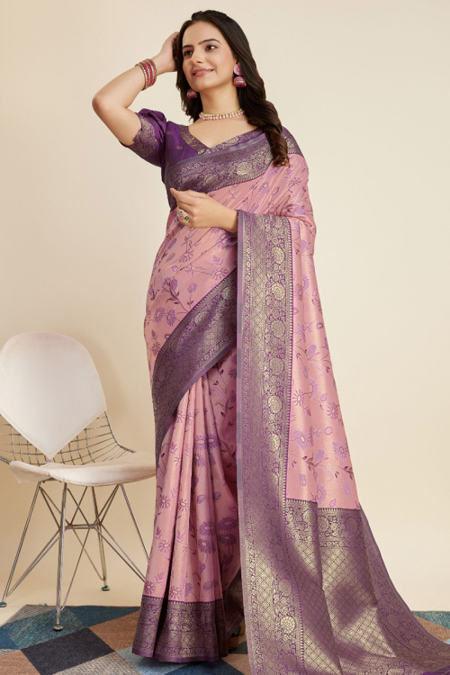 Pink Sarees: Shop Pink Color Sarees Online in the USA & CA