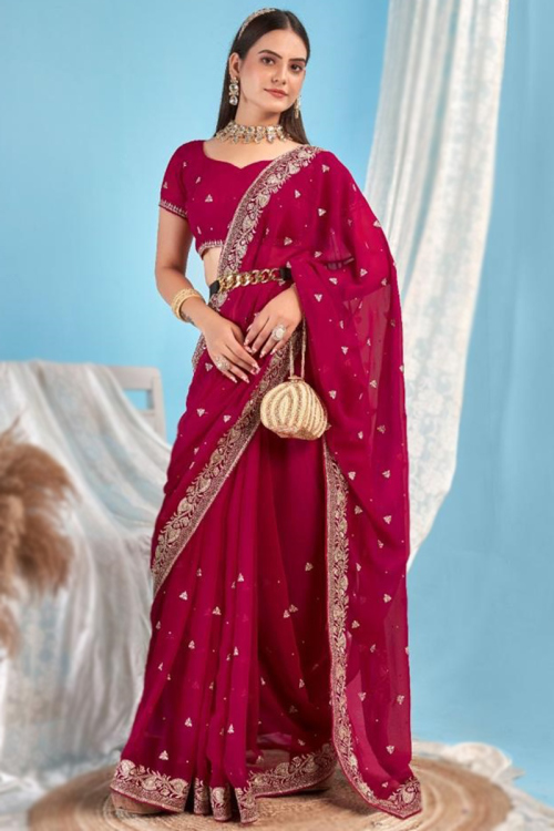 Buy Red Sarees Online USA - Red Bridal, Wedding, Silk & Designer Sarees