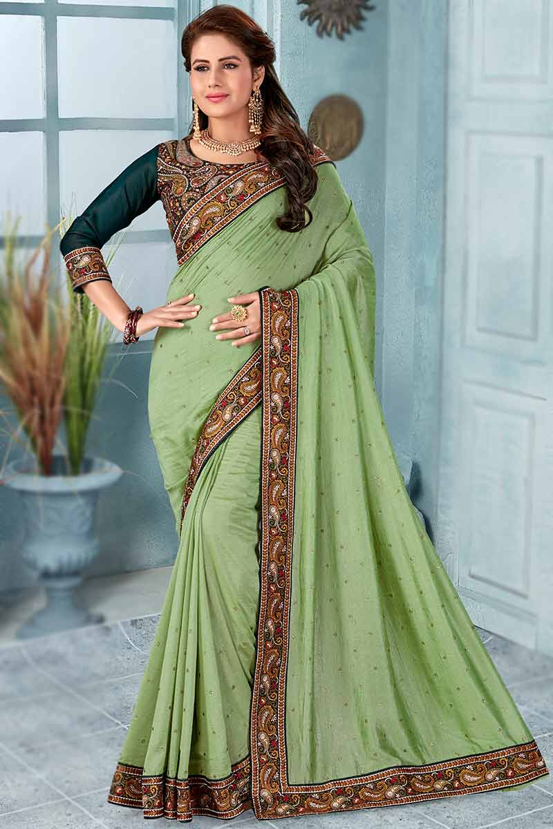 Beautiful Green Sarees