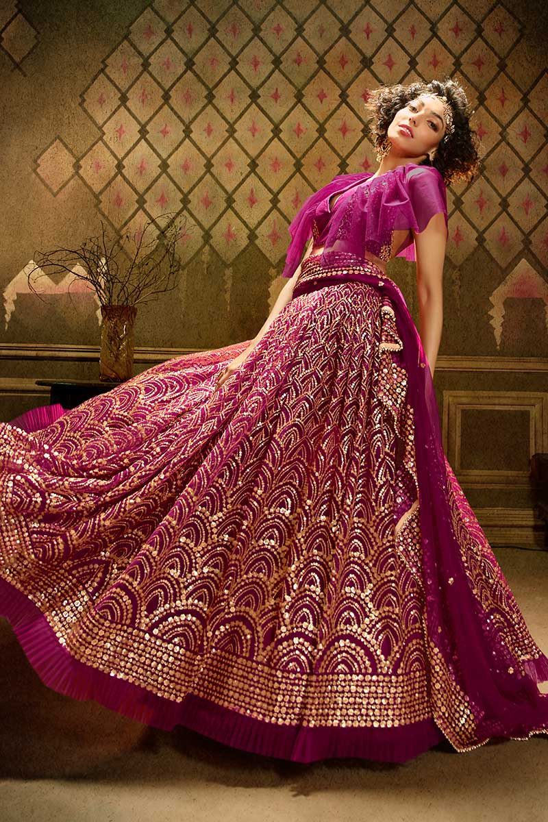 Purple Indian Lenghas