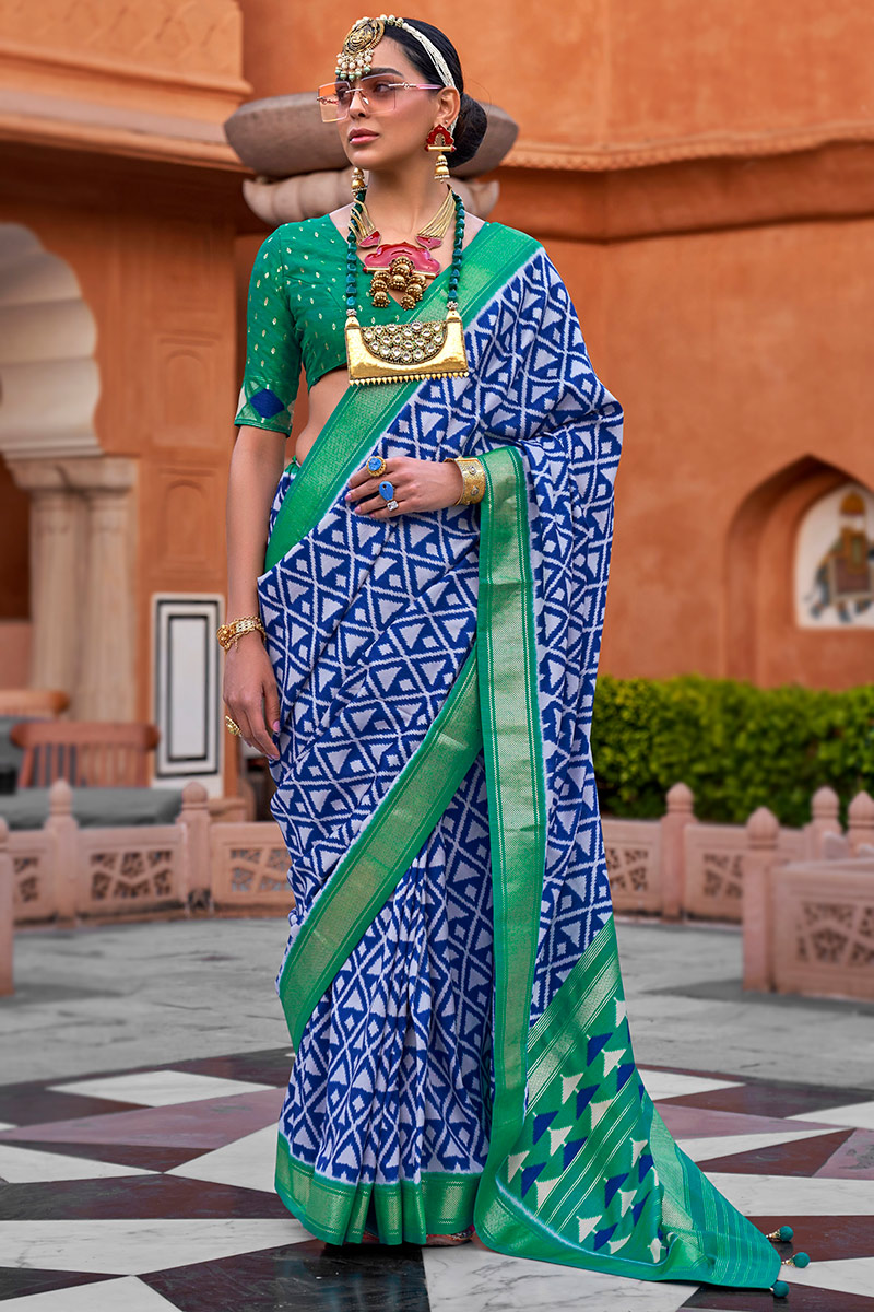 Indigo Sari Fashionable Indigo Saree Styling Tips For Women | Libas