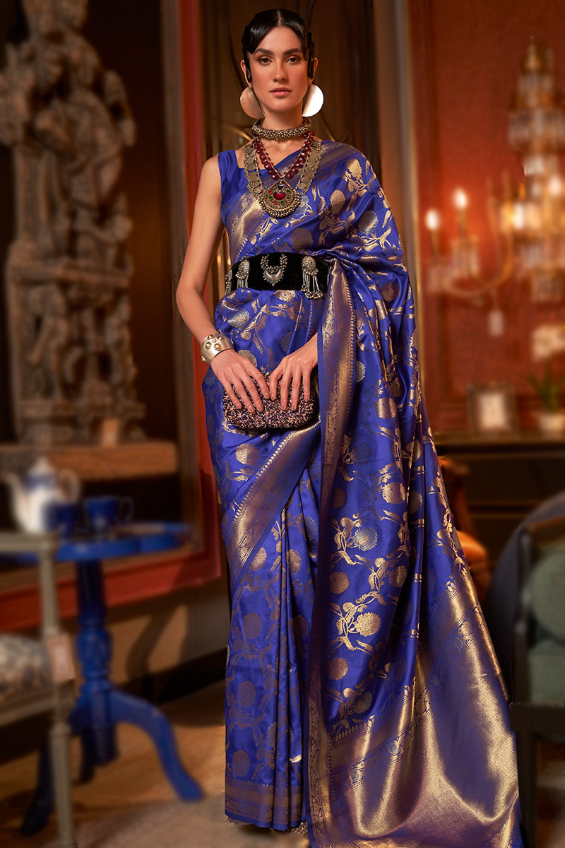 Indigo Sari Fashionable Indigo Saree Styling Tips For Women | Libas