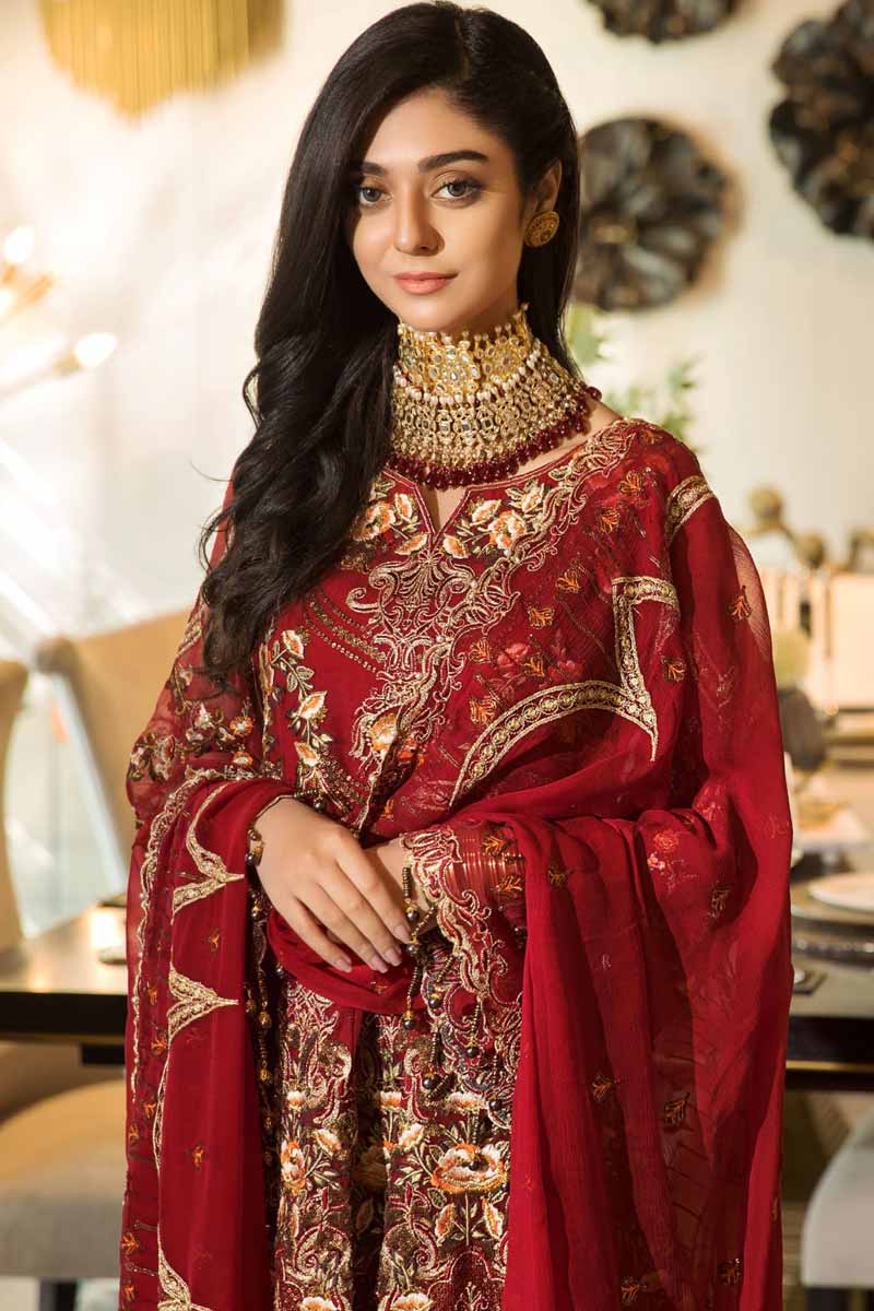 Buy Resham Embroidered Red Churidar Suit Online - LSTV02211 | Andaaz ...